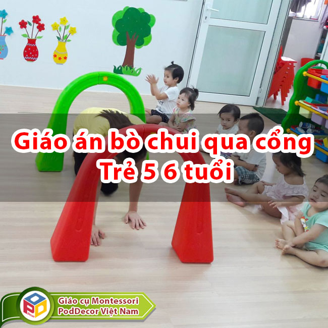 Giáo án bò chui qua cổng Trẻ 5 6 tuổi